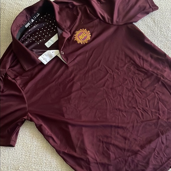 adidas | Shirts | Adidas Asu Polo Shirt With Classic Collar And ...